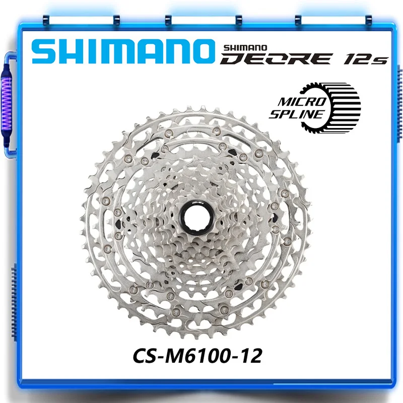 SHIMANO DEORE CS M6100 12 Speed HYPERGLIDE MICRO SPLINE Freehub Body MTB Mountain Bike Cassette ...