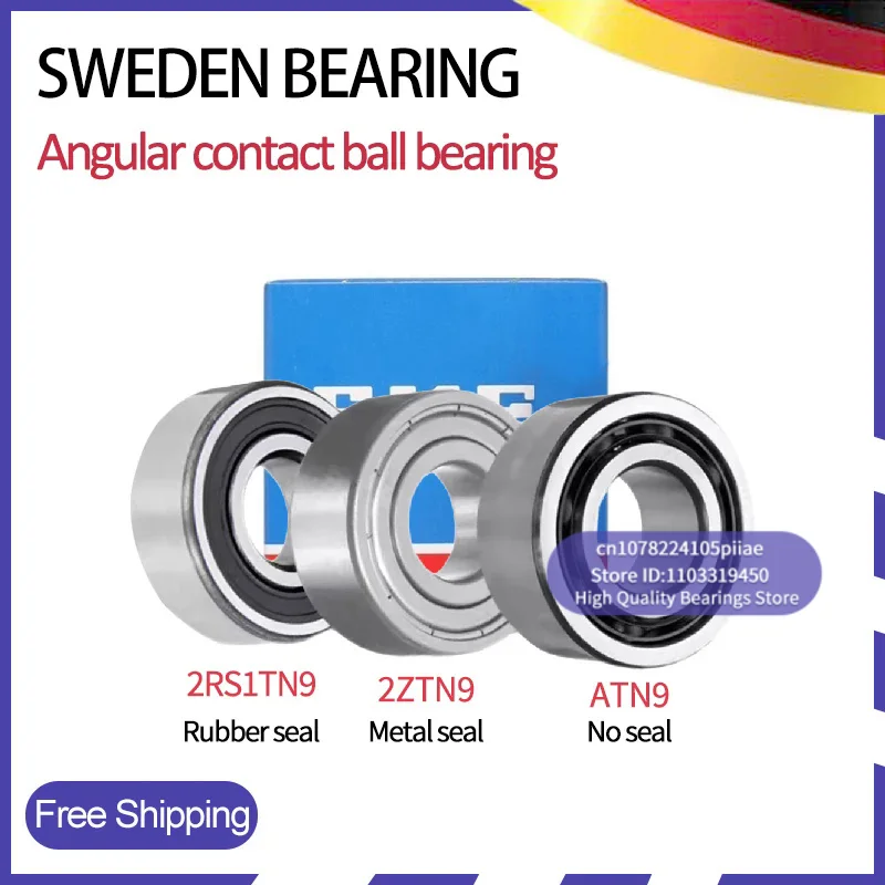 Made-in-Sweden-SKF-Double-row-angular-contact-ball-bearing-3200-3201 ...