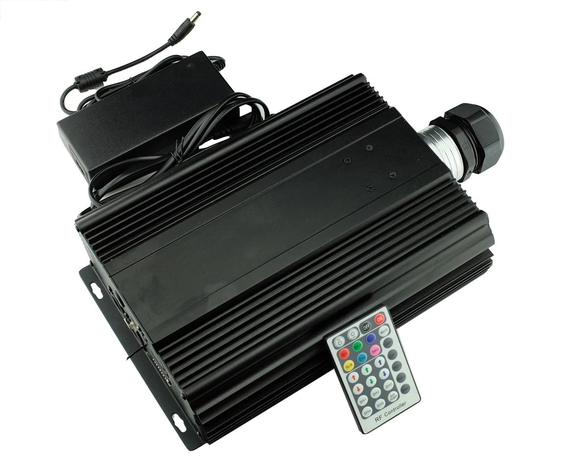 DMX 90W RGB Wireless Led Fibre Optique Driver Color Change RP Remote ...