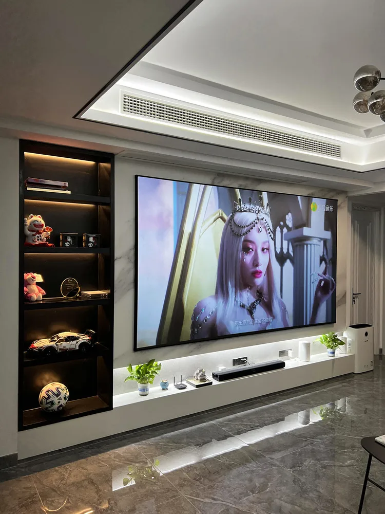 Home Cinema Dark Gray Ambient Light Rejection ALR Fresnel Screen for ...