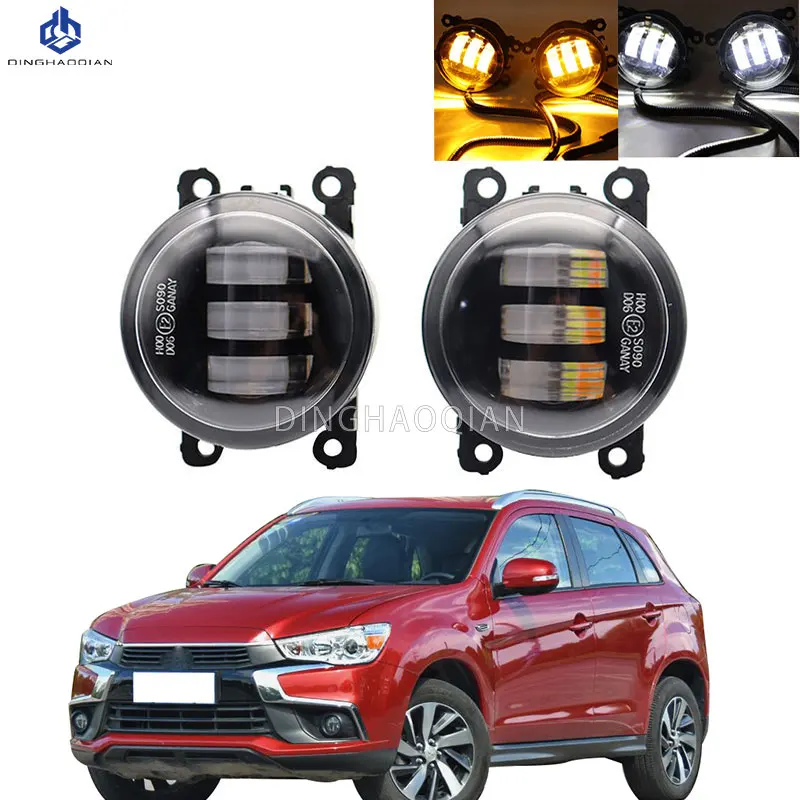 2x Fog Light Assembly For Mitsubishi Asx Rvr Outlander Sport 2016-2018 ...