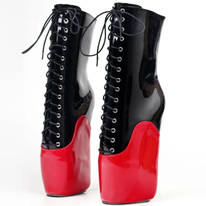 Women-Boots-18CM-Extreme-High-Heel-Hoof-Sole-Heelless-Wedge-Ballet ...