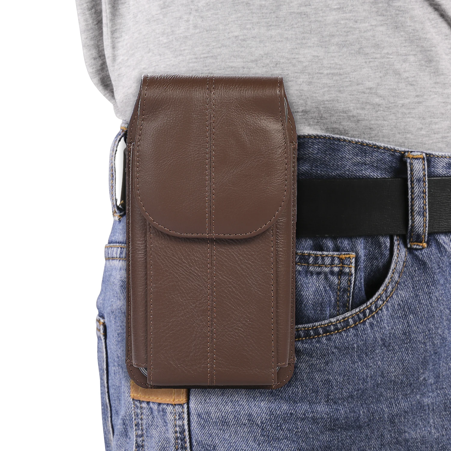 Leather Men Waist Bag Belt Clip Phone Case For Samsung S24 S23 Ultra ...