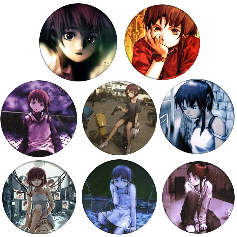 Serial Experiments Lain Cosplay Badge Iwakura Lain Brooch Pin Anime ...