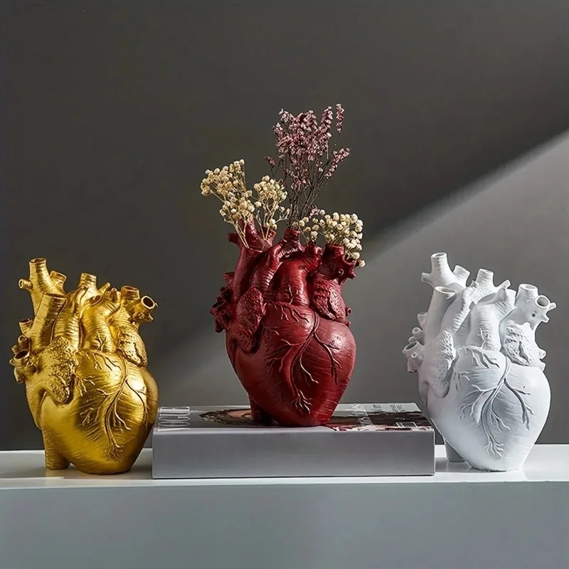 Heart-Vase-Vases-For-Flowers-Creative-Heart-Shaped-Sculpture-Customized ...