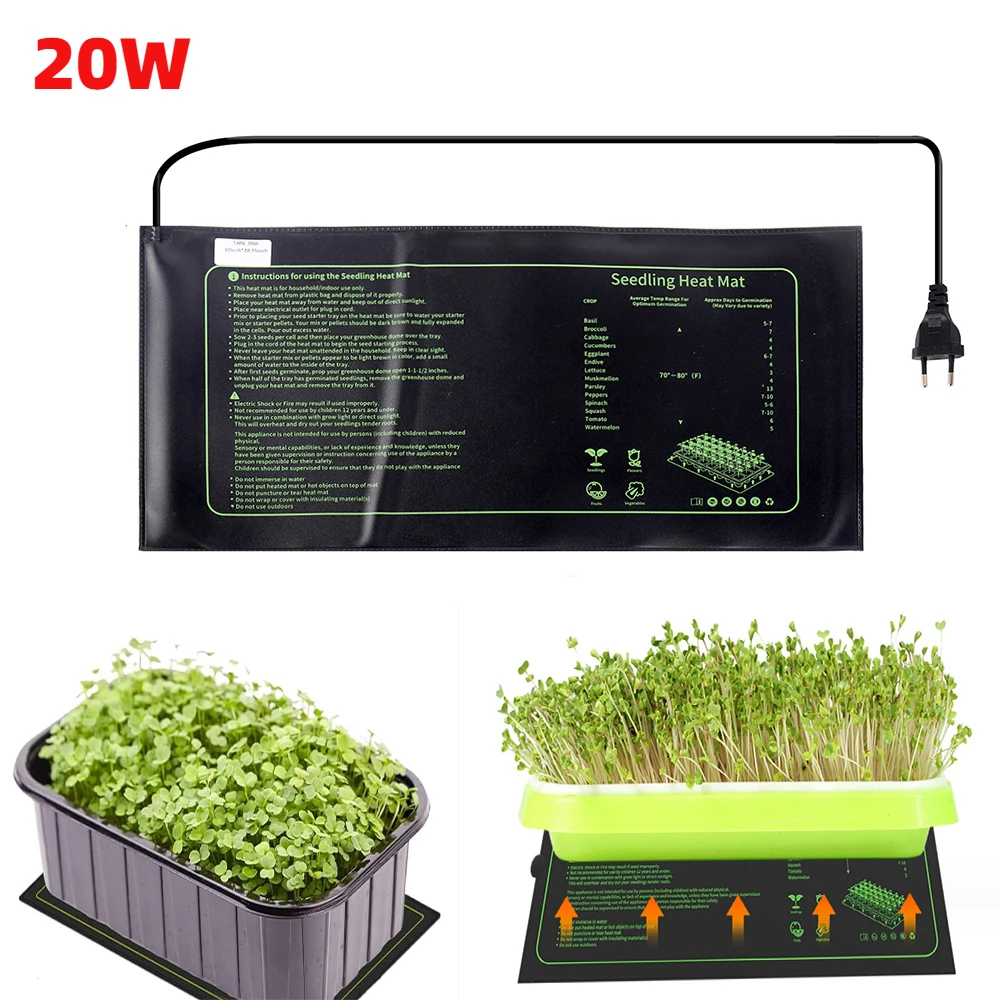 Plant Heating Mat Waterproof Plant Seed Germination Nurturing Heating ...