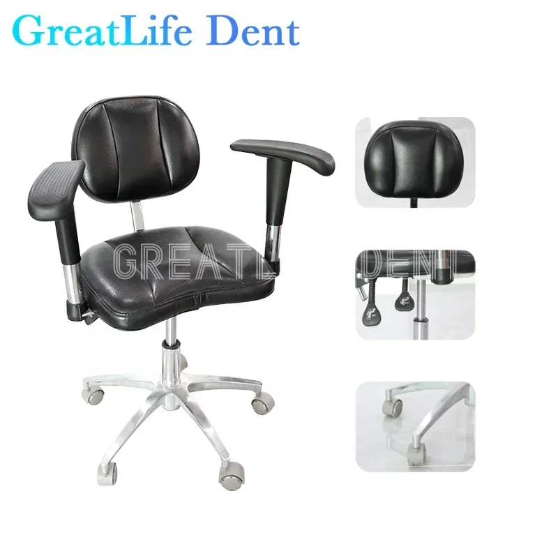 GreatLife-Dent-Dental-Medical-Ergonomic-Saddle-Stool-Chair-Tattoo-Fiber ...