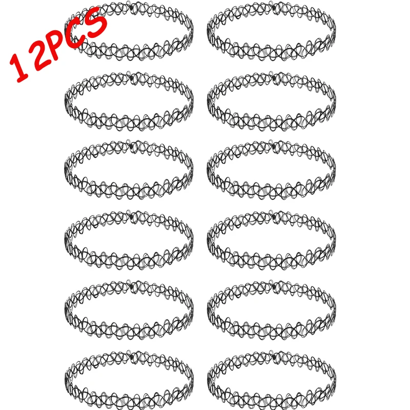 Stretchy-Tattoo-Gargantilha-Conjunto-Colar-para-Mulheres-90s-Acess-rios ...