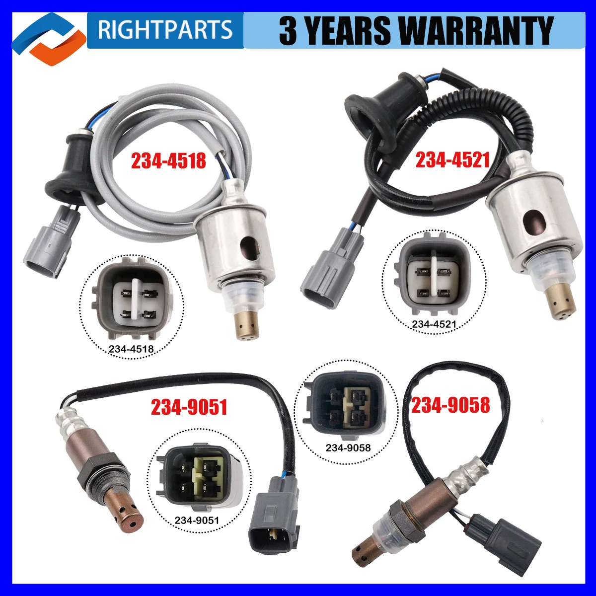 4pcs-Upstream-Downstream-Lambda-O2-Oxygen-Sensor-For-Lexus-IS250-2006 ...