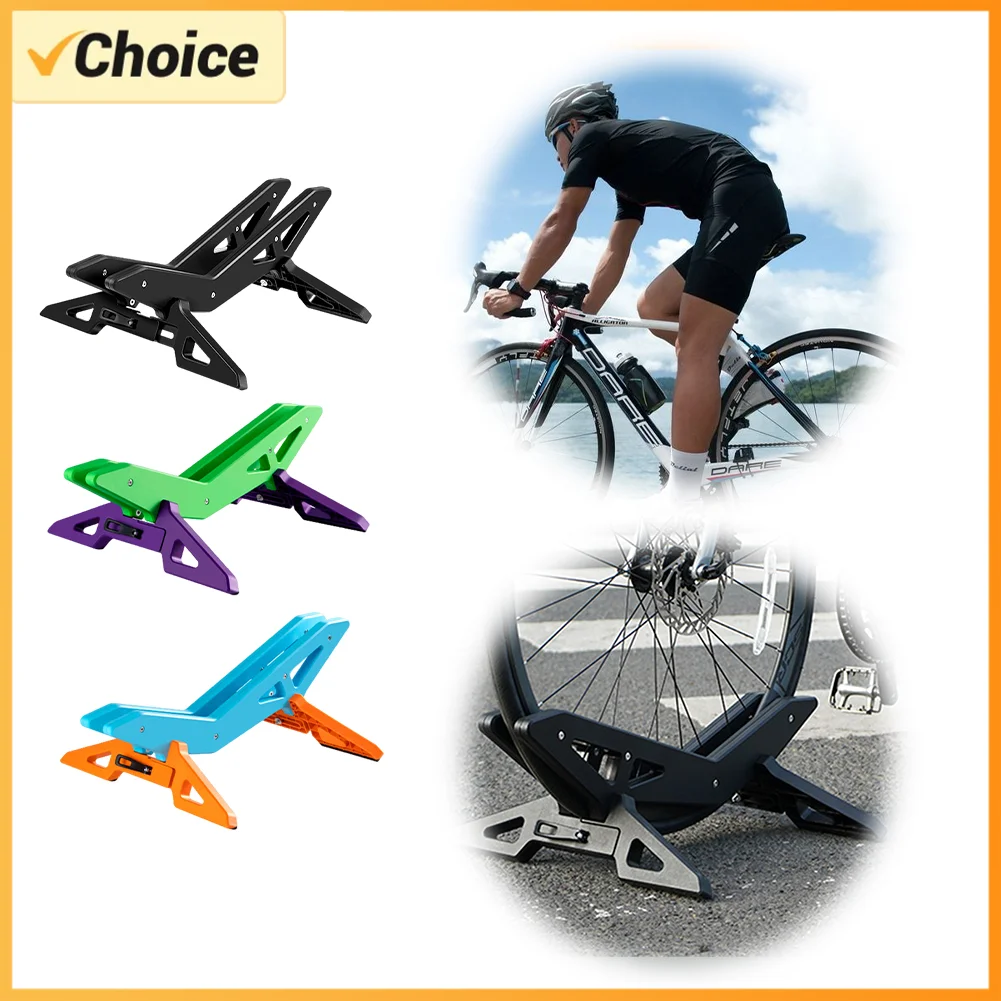 Indoor-Bicycle-Stand-Adjustable-Bike-Floor-Kickstand-Anti-Slip-Wheelie ...