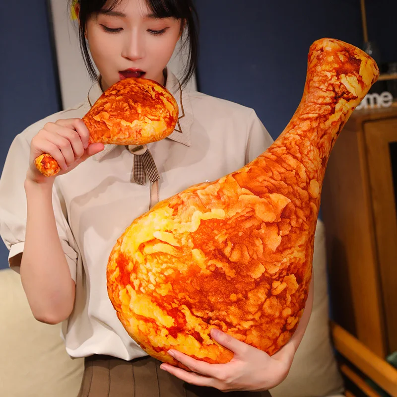 Cartoon Chicken Leg Doll Nap Pillow Stuffed Colorful Fried Chicken ...