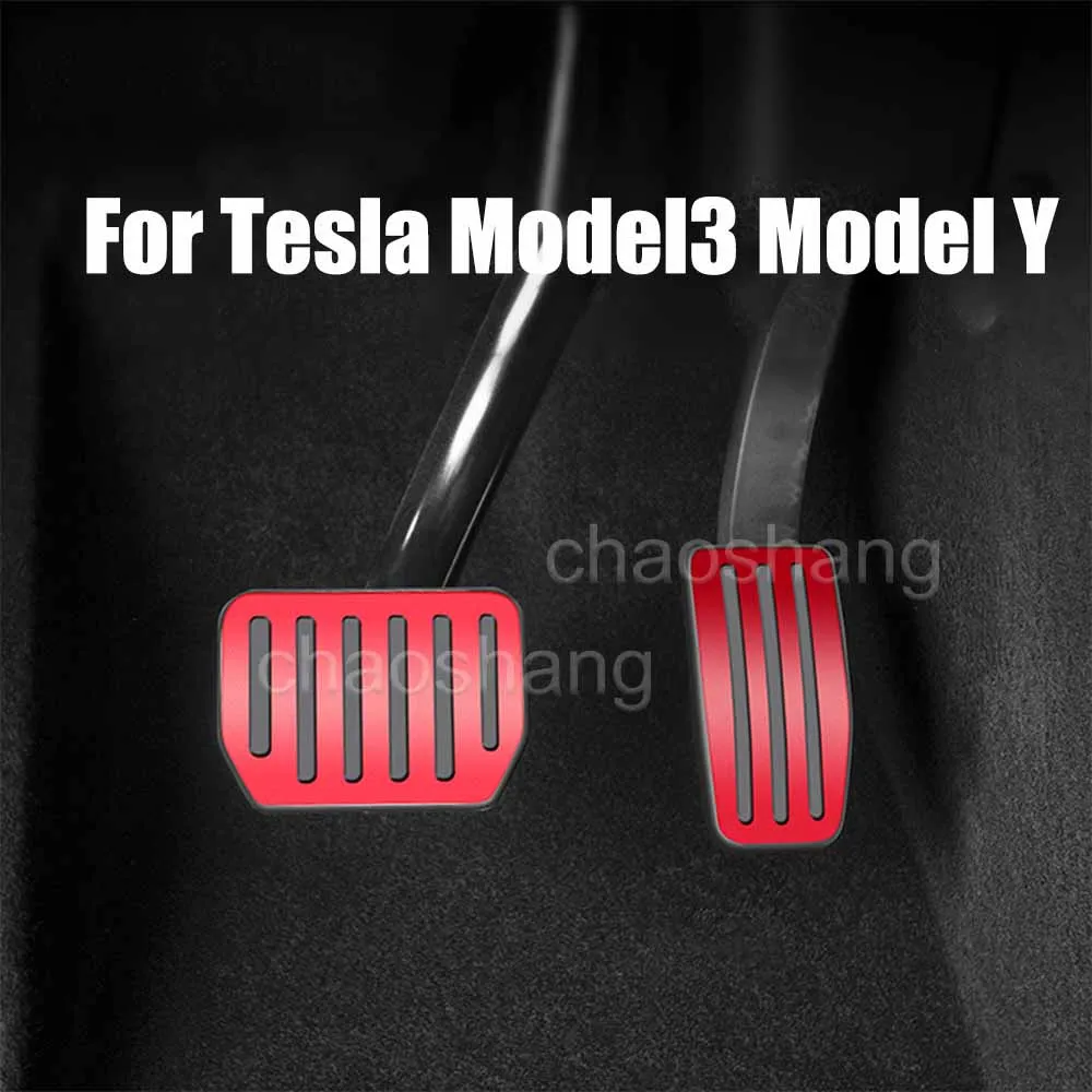 For-Tesla-Model-3-Y-Brake-Pedals-Foot-Rest-Accelerator-Car-Pedal-Rubber ...