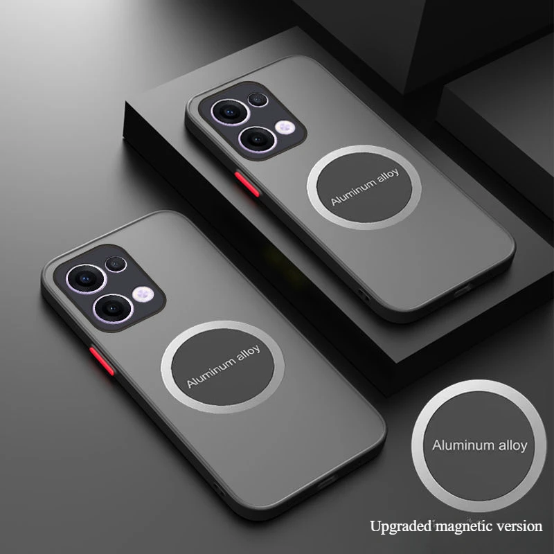 For Oppo Reno 13 Pro 5G Case Luxury Skin Feeling Magnetic Silicone Back ...