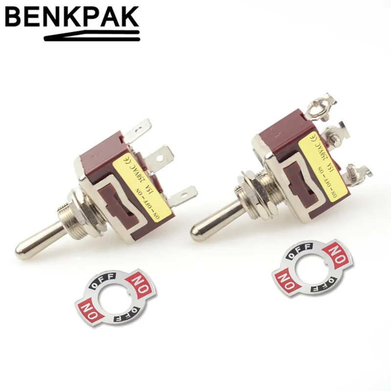 12mm Silver Contacts High Quality 3 Screw Momentary Toggle Switch,(on ...