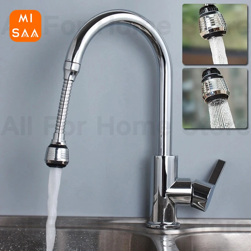 360 Degree Kitchen Nozzle For Faucet Aerator 2 Mode Adjustable Water ...