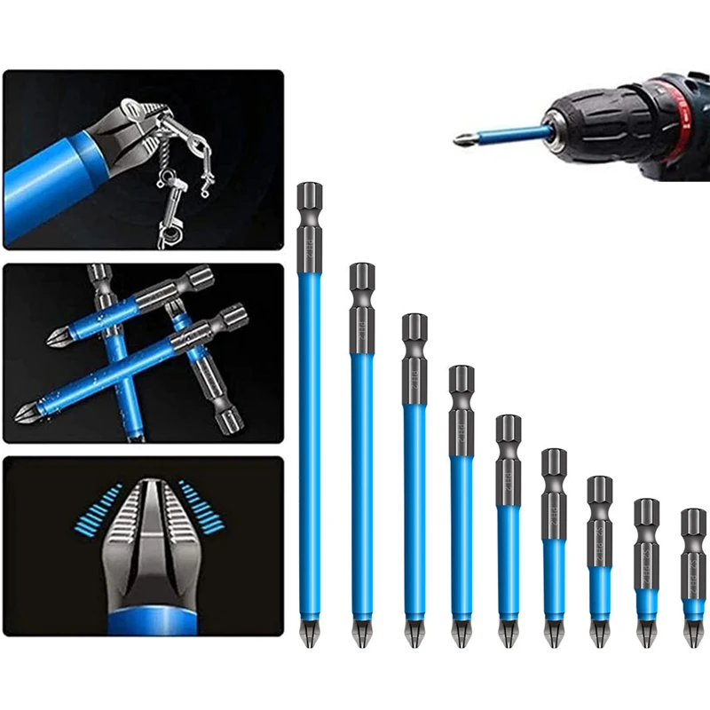Anti Non-slip Magnetic Screwdriver Bit 9255 Alloy Steel Screwdriver ...
