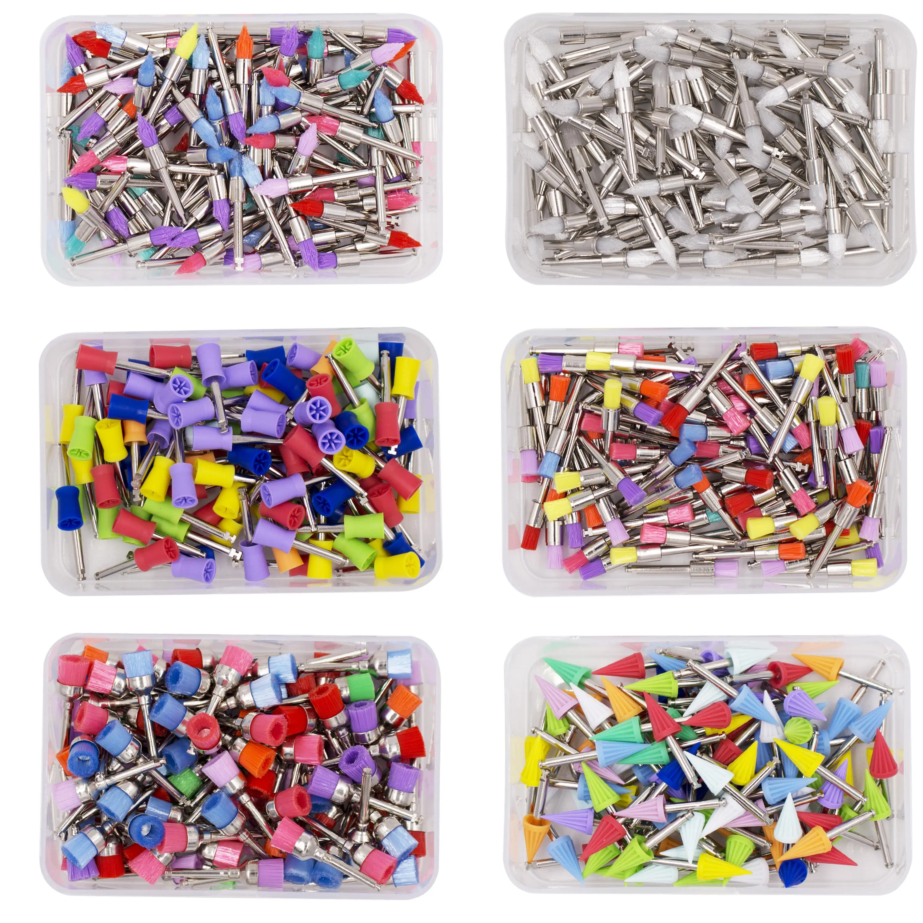 100Pcs Dental Laboratory Nylon Buckle Small Plane Polishing Disposable ...