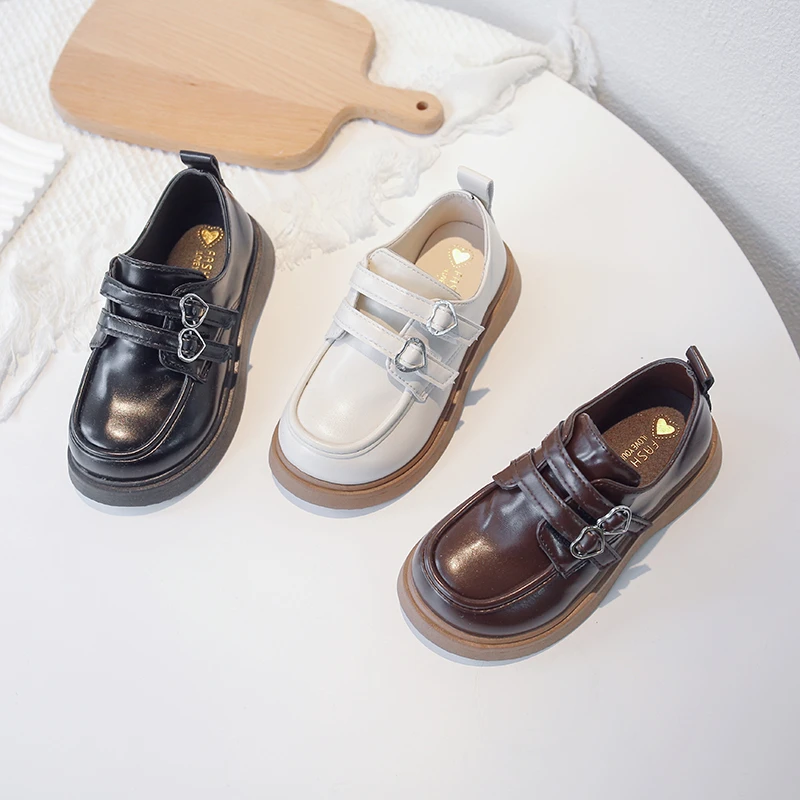 Child-Solid-Color-Leather-Shoes-Spring-New-Britain-Boys-Uniform-School ...