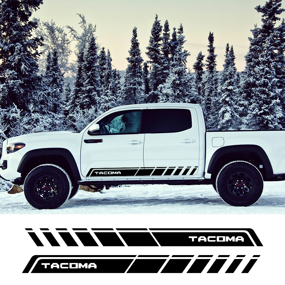 Pickup-Stickers-Car-Door-Side-Skirt-Stripe-Decals-For-Toyota-Tacoma ...