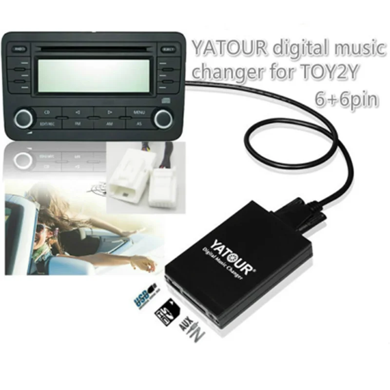 Yatour Audio Ytm06 Digital Music Changer Car Mp3 Player For Scion/lexus/toyota Camry Celica ...