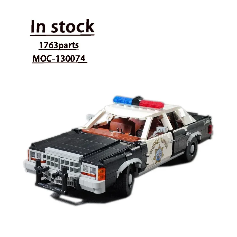 MOC-130074New-Model-Civil-Police-Car-Highway-Patrol-Building-Blocks ...
