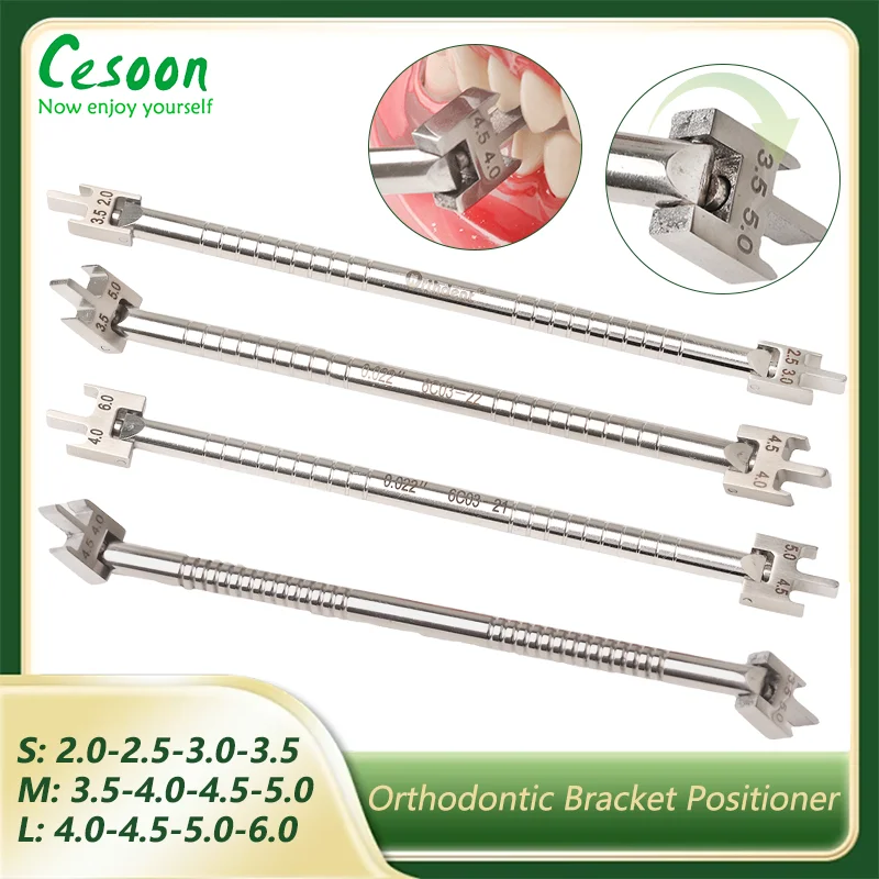 1Pc Dental Orthodontic Bracket Positioner Gauge Adjustable Stainless ...