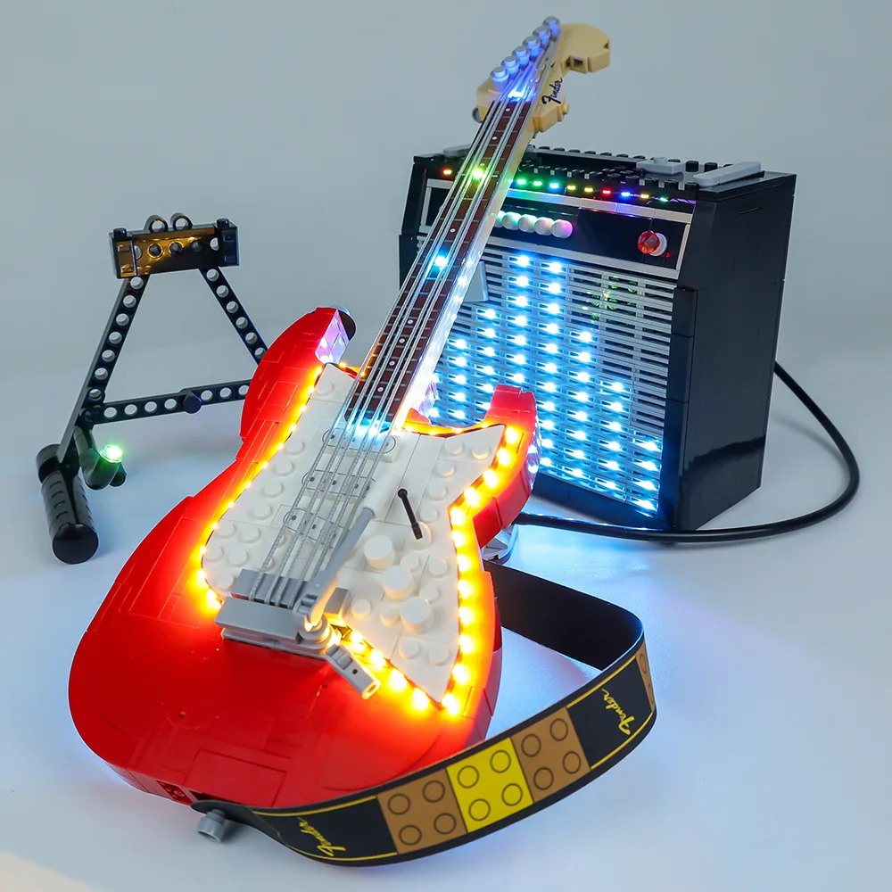 Led Light Kit For Ideas Fender Guitar Building Blocks Moc Set 21329 ...