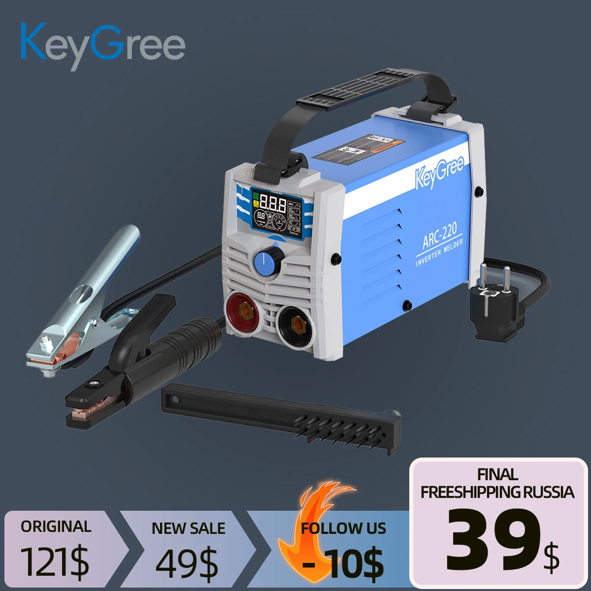 KeyGree-Mini-ARC-120A-MAX-Welding-Machine-ARC-220-Single-Phase-220V ...
