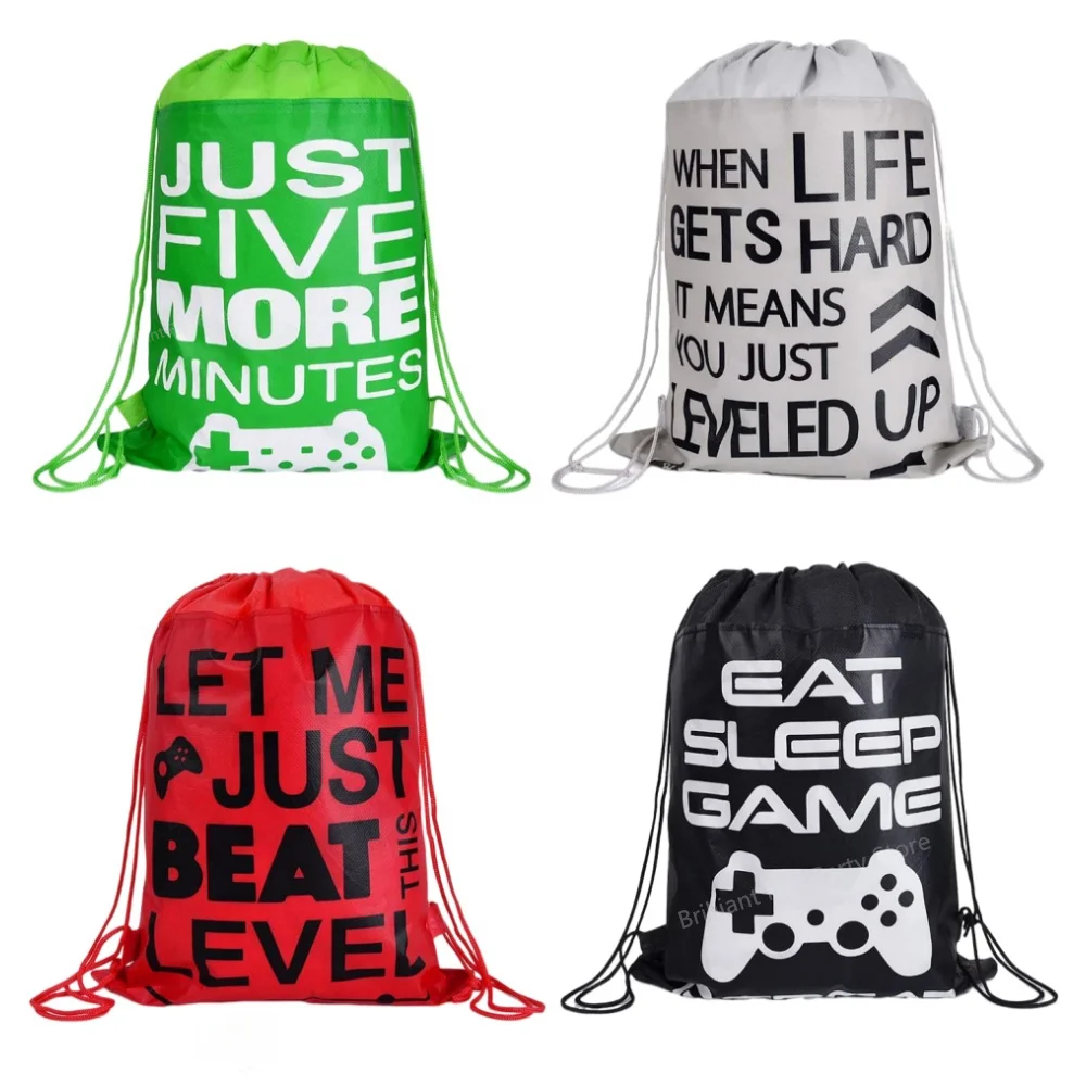 Video-Game-Theme-Party-Favors-Nonwoven-Fabrics-Backpack-Birthday-Party ...