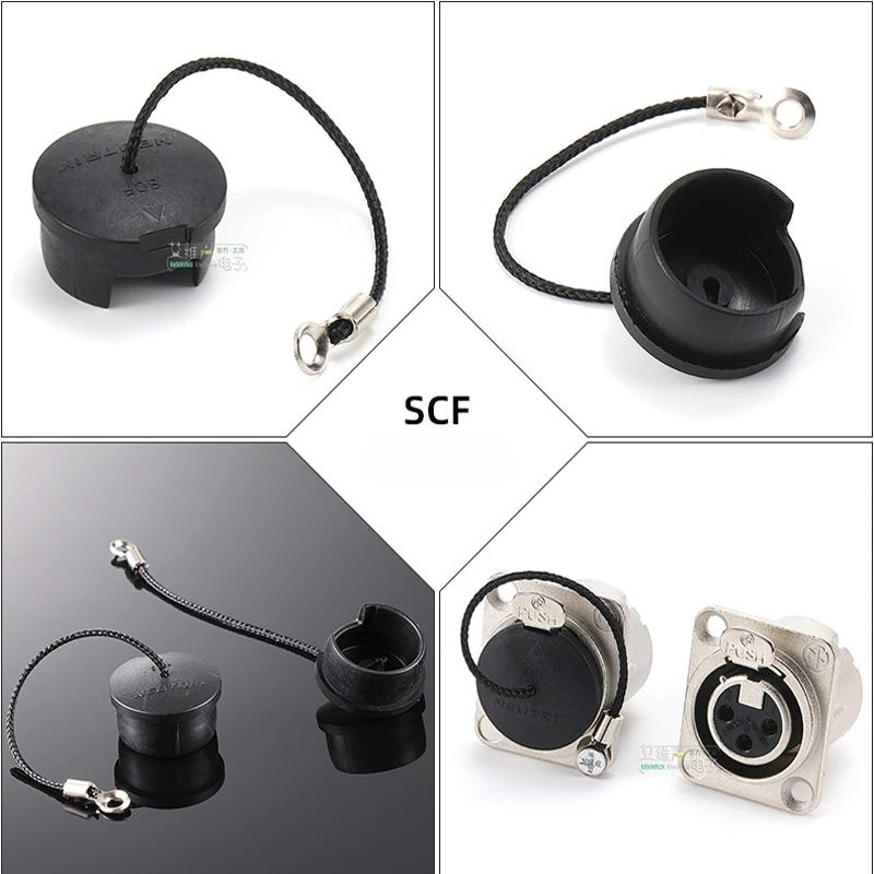 Neutrik XLR Male/Female Receptacle Water Dust Protection Cover With ...