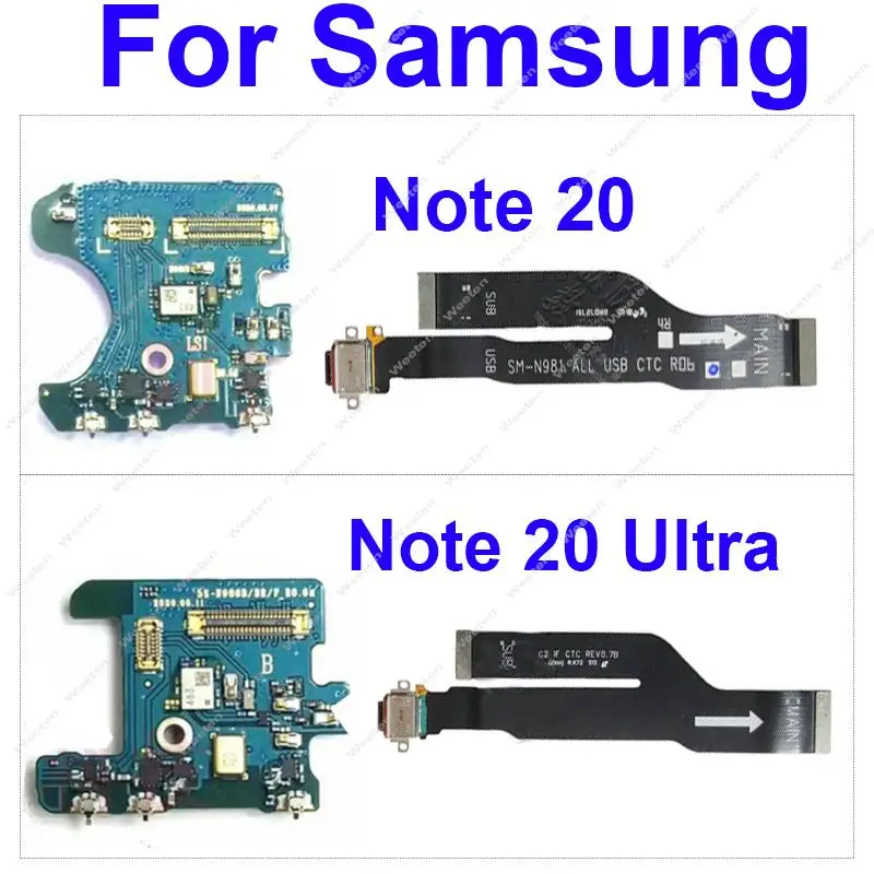 USB Charging Flex Cable Microphone Board Dock For Samsung Galaxy Note ...