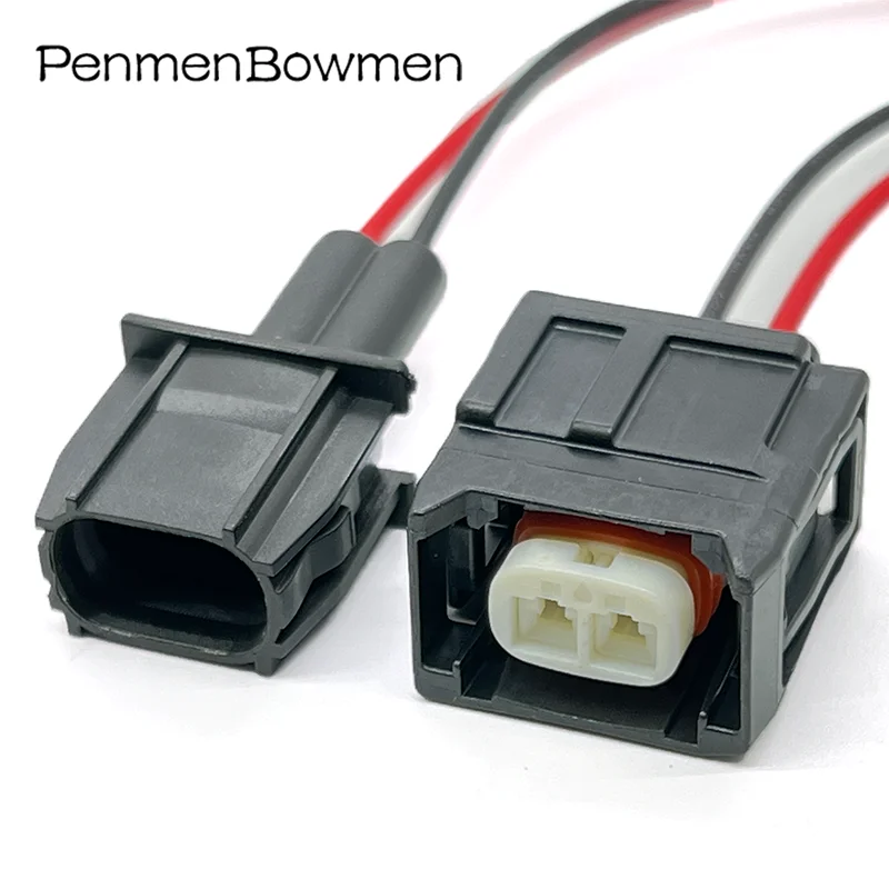 1 Set 2 Pin Auto Diesel Fuel Injector Plug Waterproof Fuel Pump ...