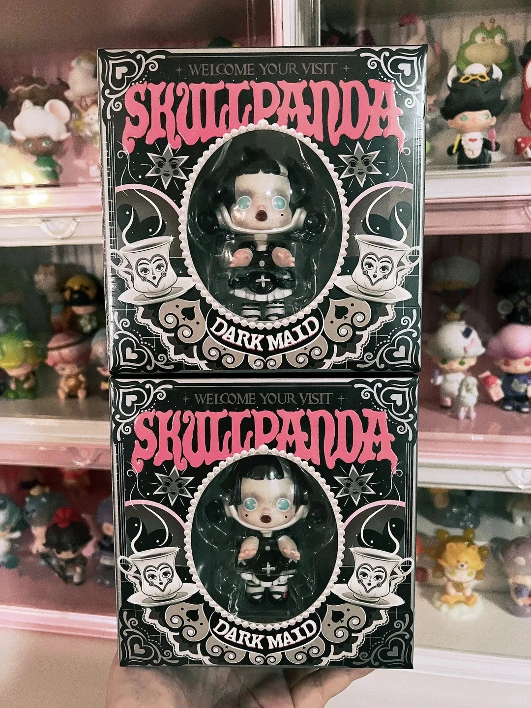 POPMART SKULLPANDA WHITE and Black MAID Series Action Figure Cute and ...