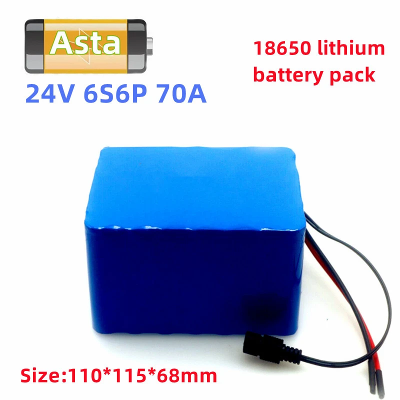 Large Capacity Battery Pack 6S6P 24V 70AH 25.2V E Bike Scooter ...