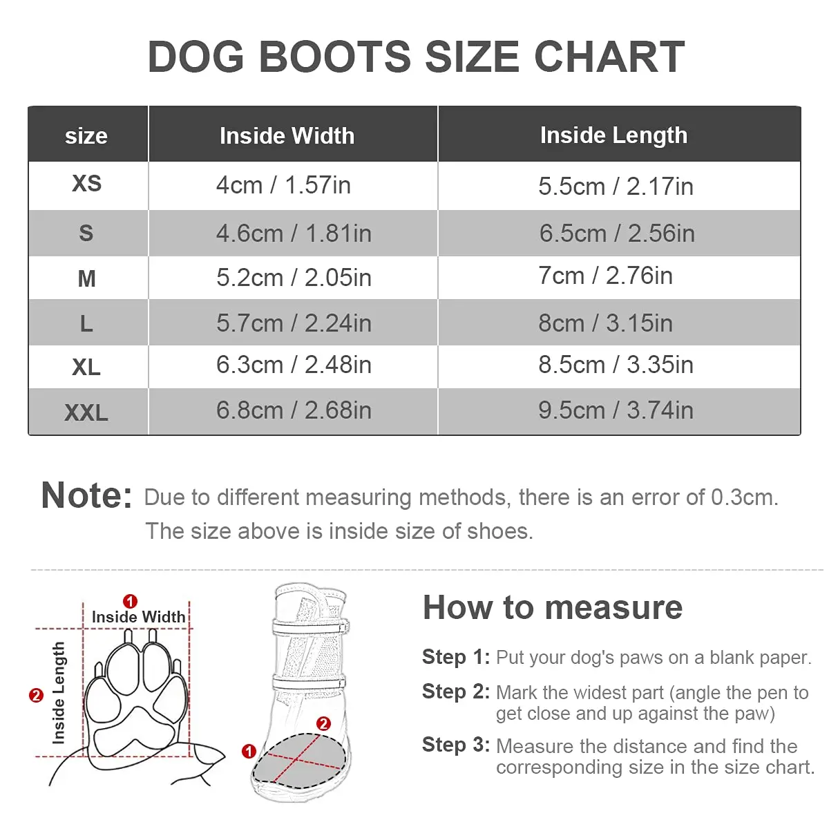 How Do You Measure A Dogs Paws For Boots