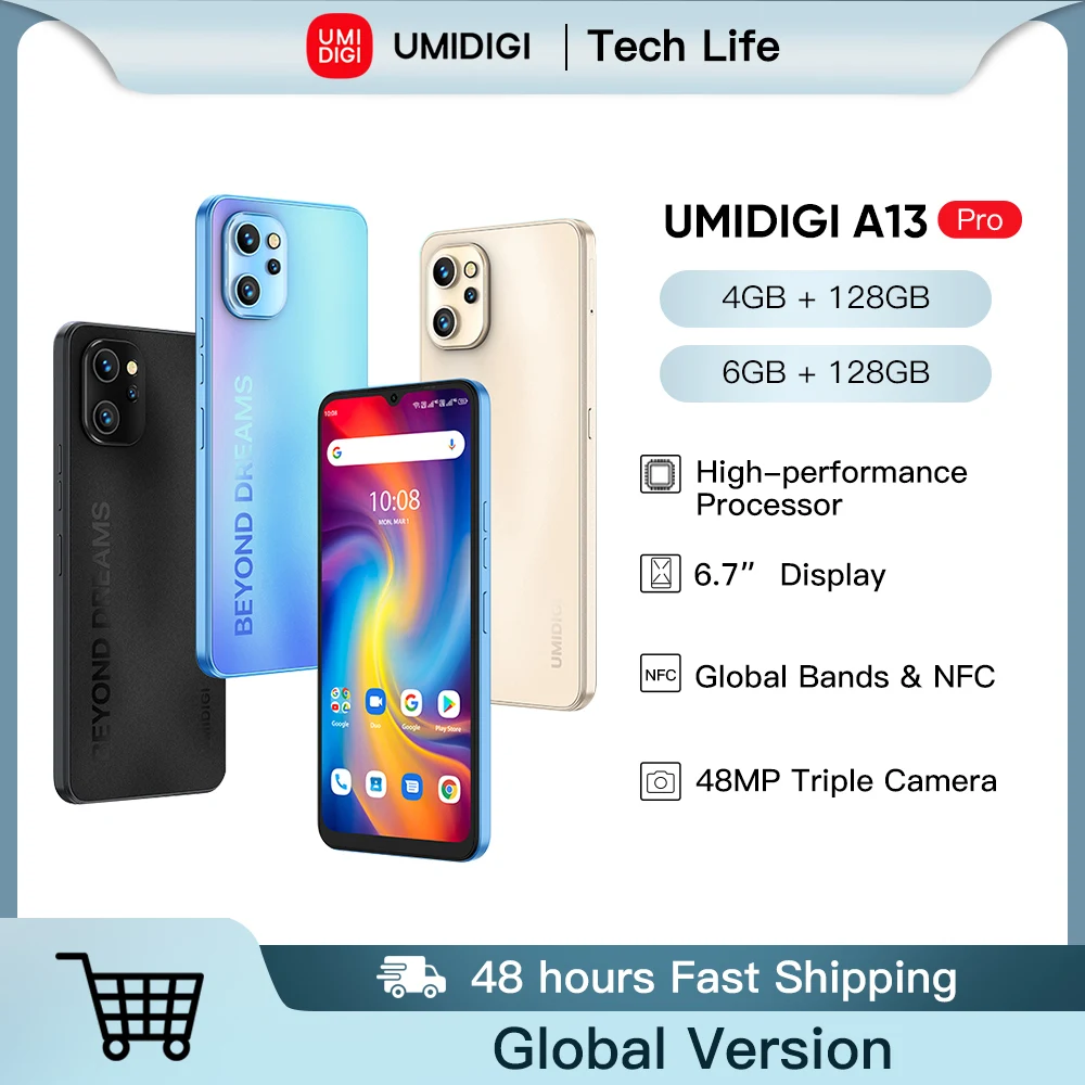 UMIDIGI A13 Pro Smartphone Global Version NFC 48MP AI Triple Camera ...