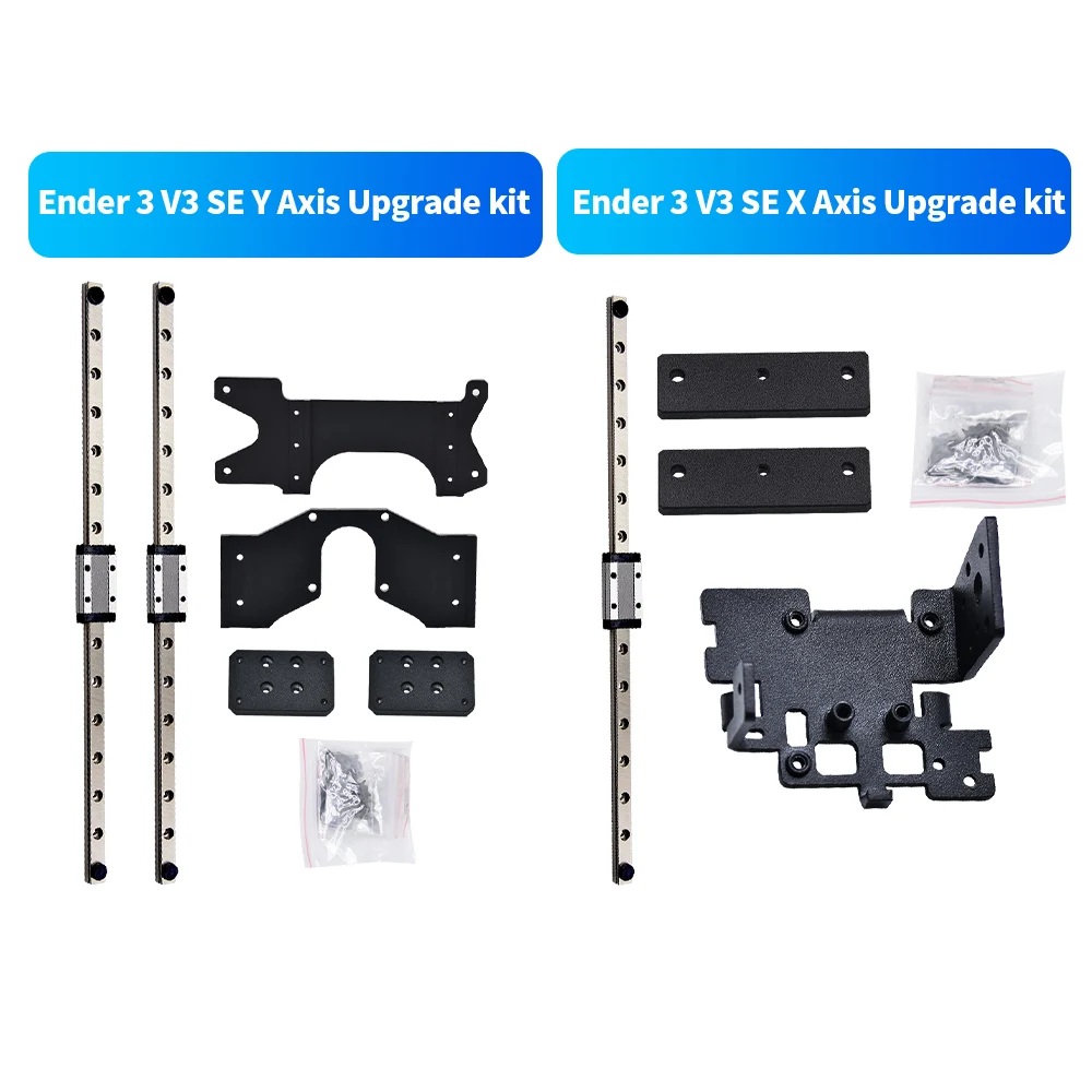 Ender-3-V3-SE-3d-printer-X-Axis-Upgrade-kit-With-CNC-Backplate-MGN9H ...