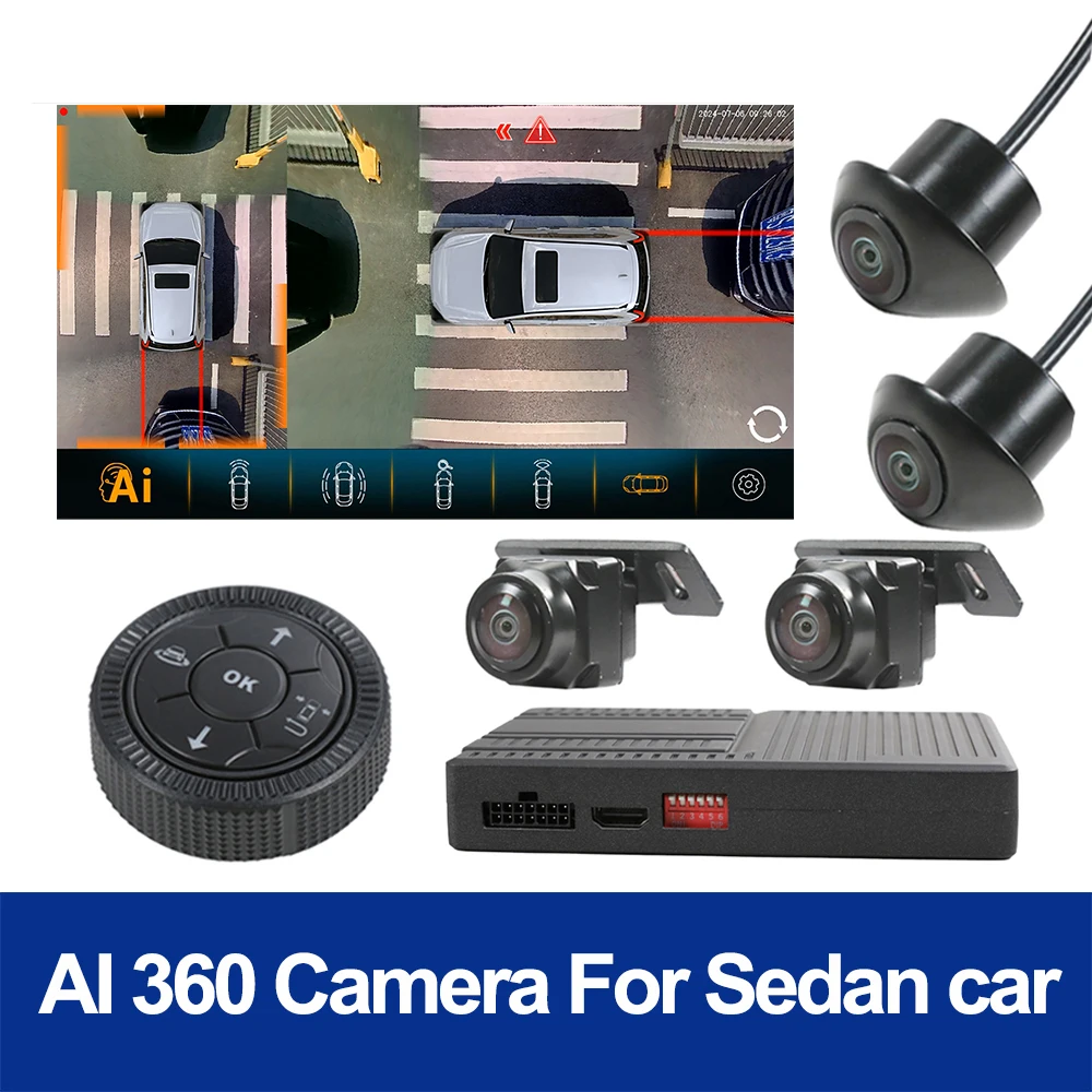 AI-360-degree-panoramic-camera-car-system-1080P-DVR-3D-Bird-View ...