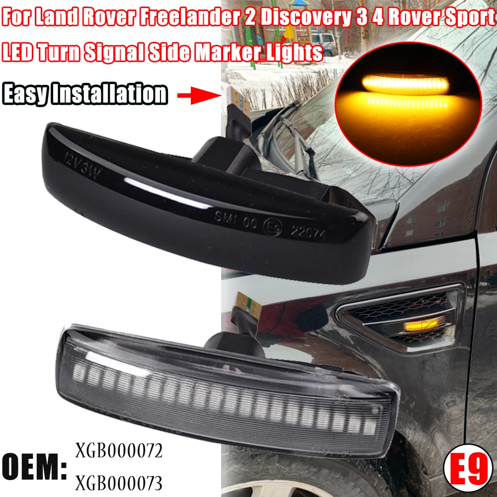 Sequential-Flashing-LED-Turn-Signal-Side-Marker-Light-Blinker-For-Land ...