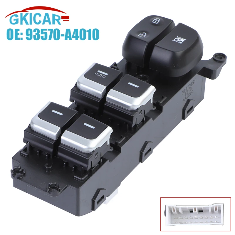 93570-A4010 93570A4010 18 Pins Left Power Electric Master Window Switch ...
