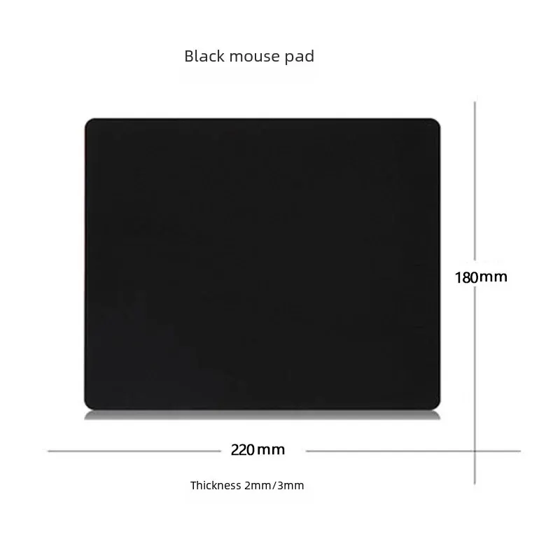 Small-Pure-Black-Gaming-Esports-Bar-Mouse-Pad-Lock-Edge-Black-Cloth ...
