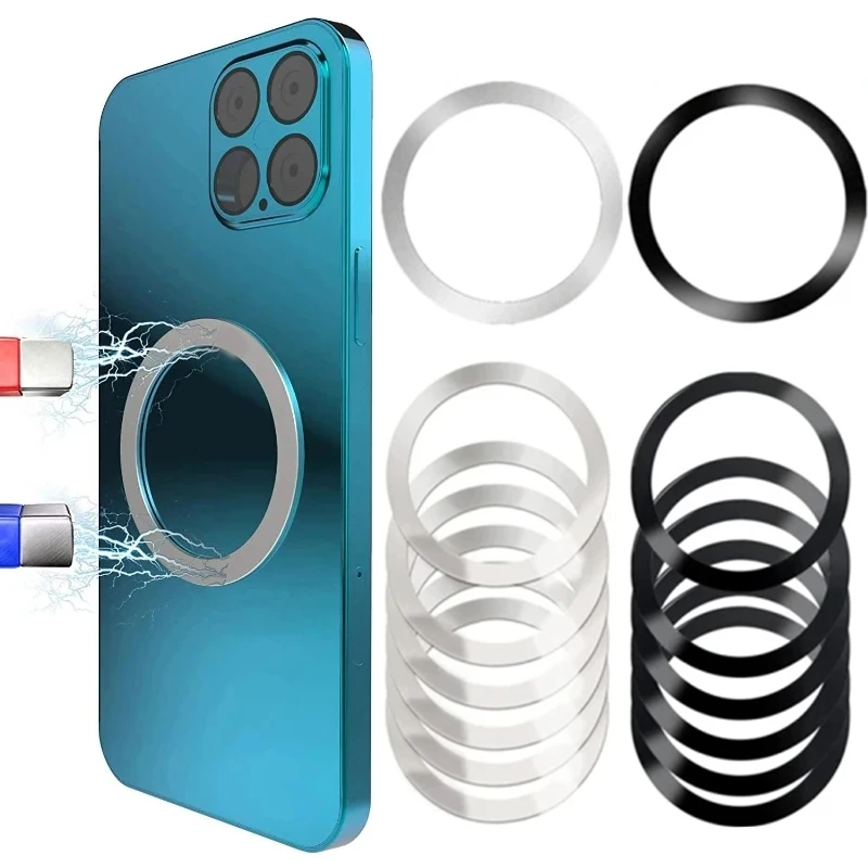 5PCS-Magnetic-Metal-Plate-Ring-for-Magsafe-Wireless-Charger-Iron-Sheet ...