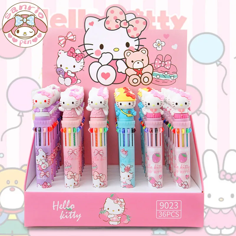 Sanrio-18-36-adet-10-color-t-kenmez-kalem-Hello-Kitty-yeni-sevimli ...