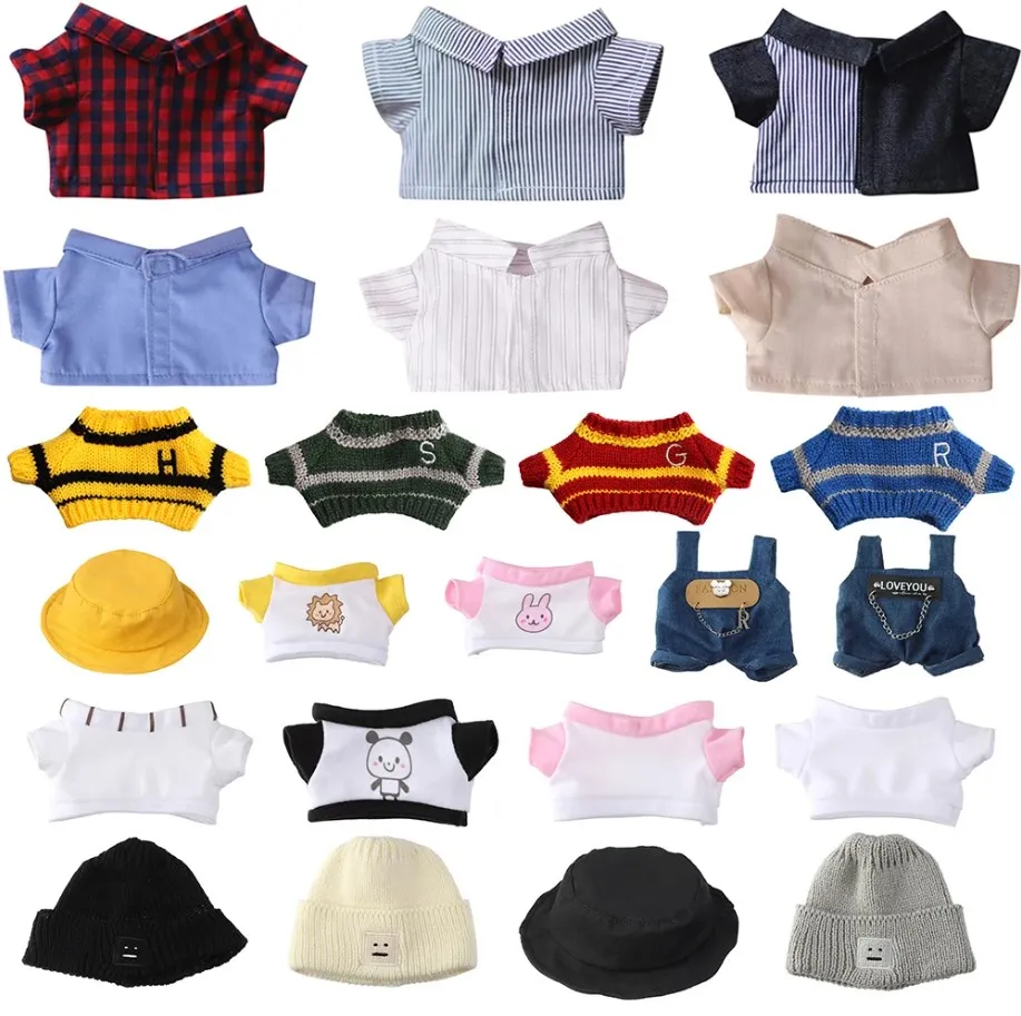 Cute-Plush-Doll-Clothes-Hat-Jeans-For-Plush-Toys-Kids-Gifts-Doll ...