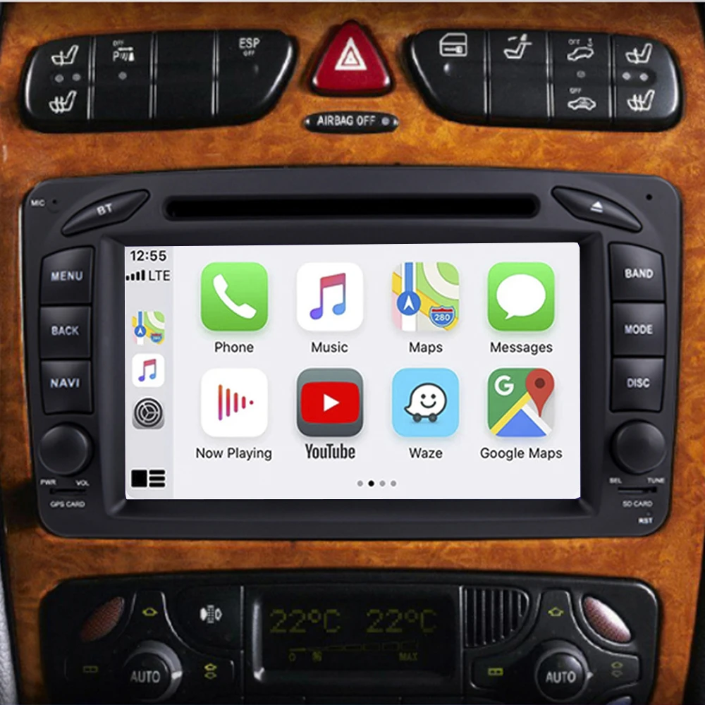 Fongent Android 12 8G+256G Car DVD Radio DAB GPS For Mercedes Benz C ...