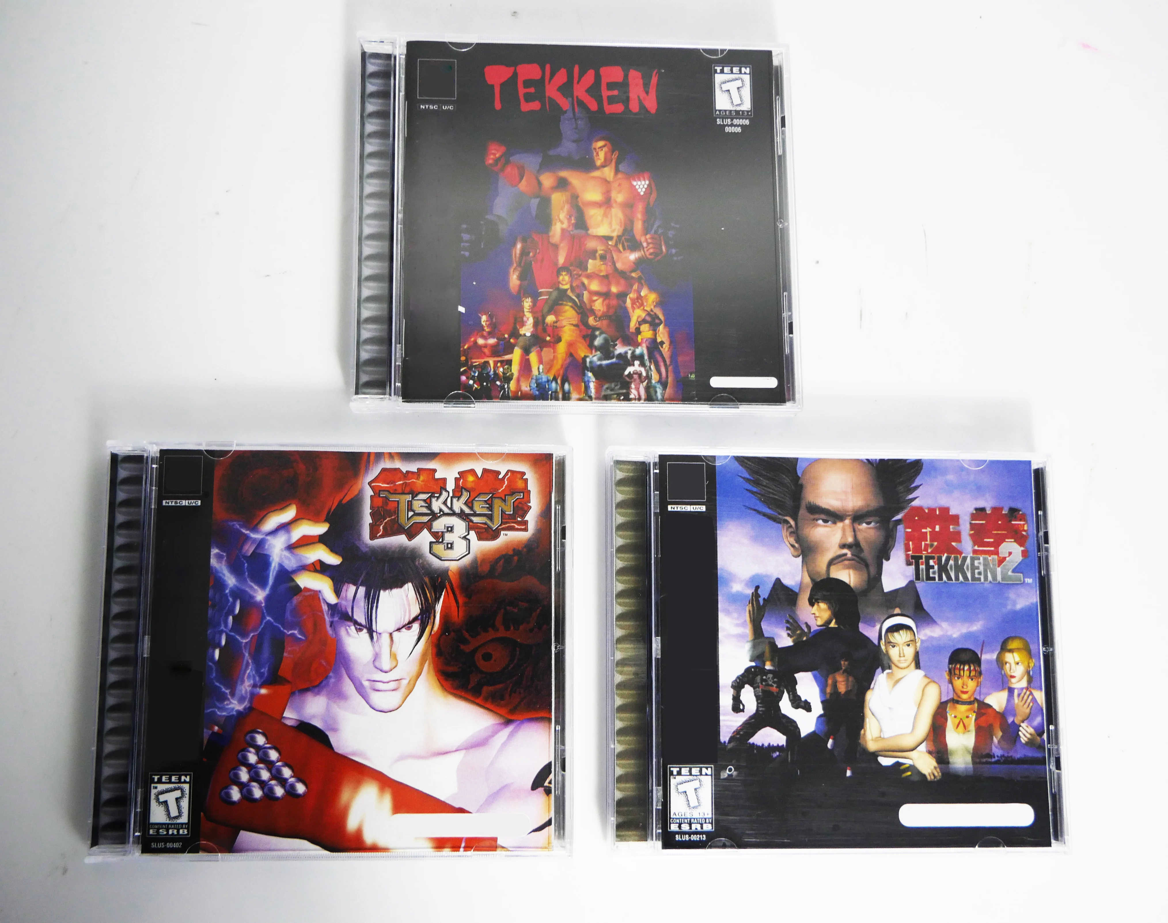 PS1 Tekken Series With Manual Copy Disc Game Black Bottom Unlock ...