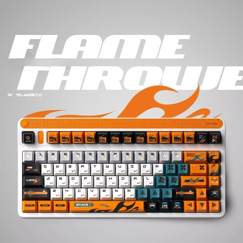 Jet-Flame-Theme-Keycap-136key-PBT-Custom-Personalized-Keyboard-Cap ...