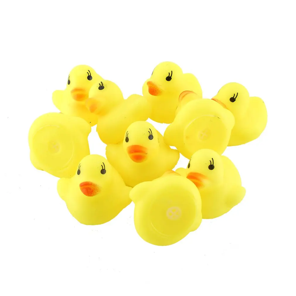 10pcs-Kawaii-Cute-Cartoon-Duck-Baby-Squeaky-Rubber-Ducks-Bath-Water ...
