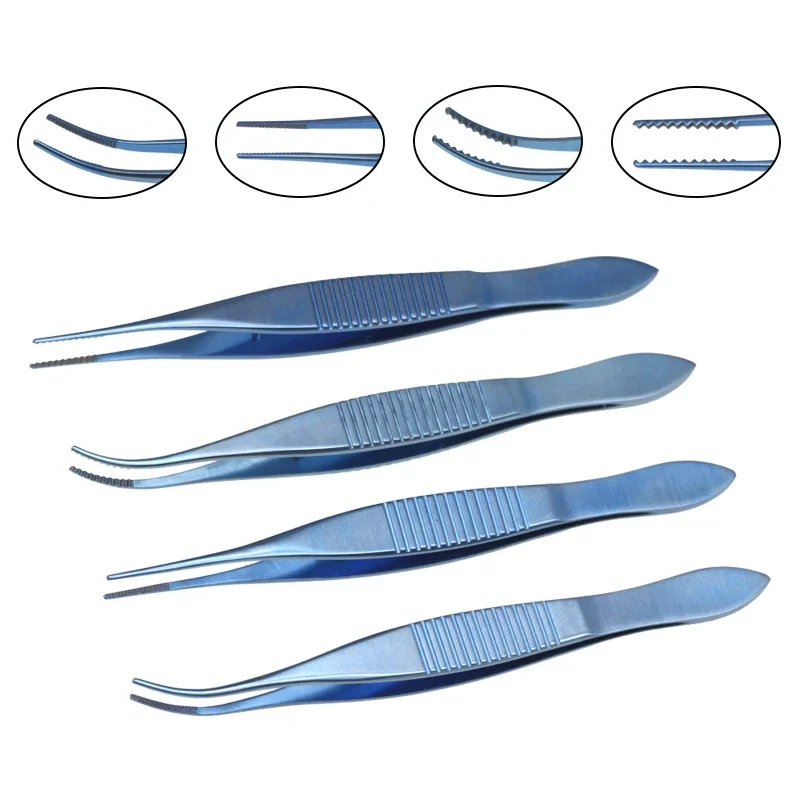 Autoclavable-Forceps-with-Teeth-Straight-Curved-Head-Titanium-Alloy ...