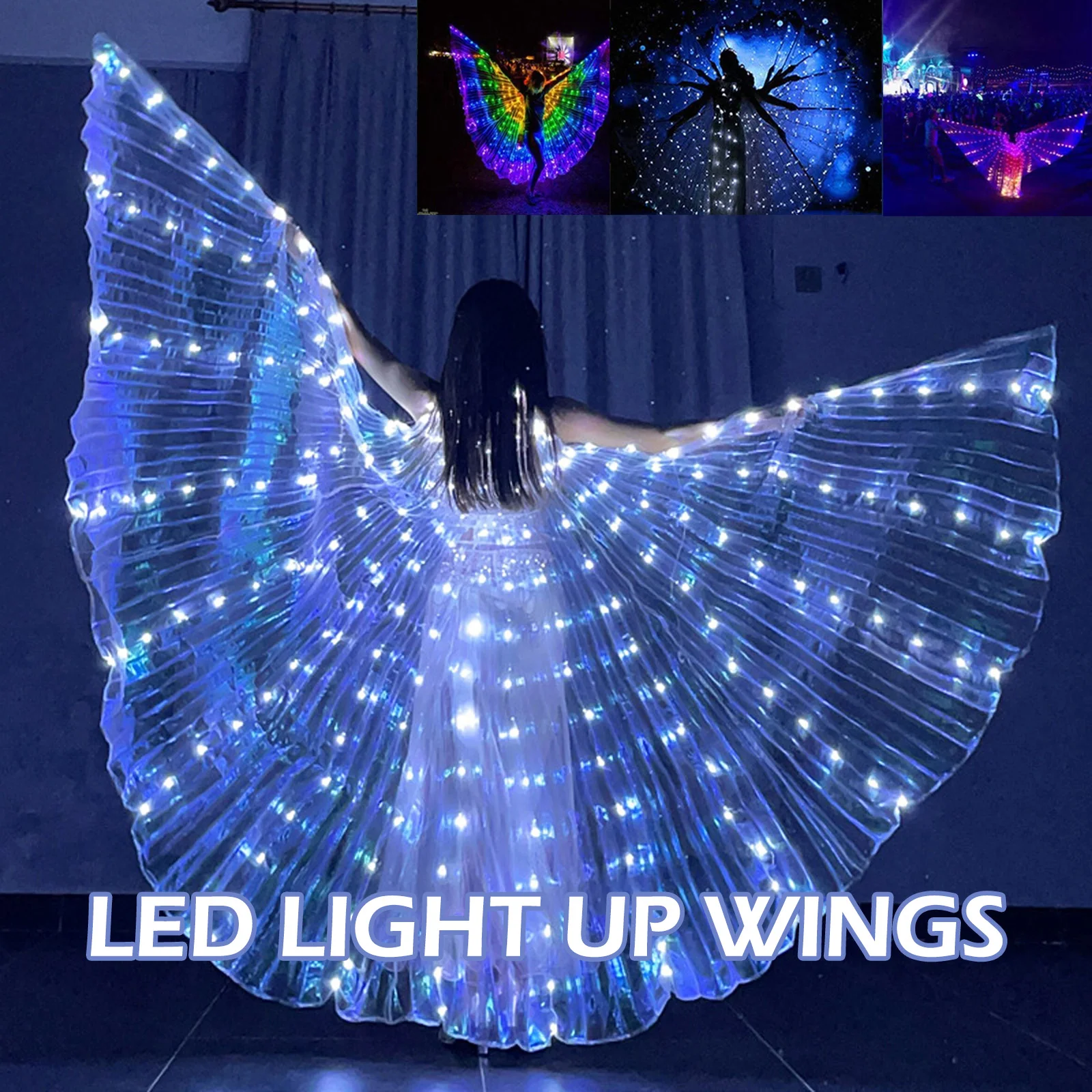 Alas-de-mariposa-LED-coloridas-Isis-con-poste-telesc-pico-disfraces-de ...